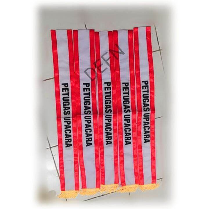 Selempang slendang Upacara Bendera ukuran 150cm x 11cm untuk SD, MI ...