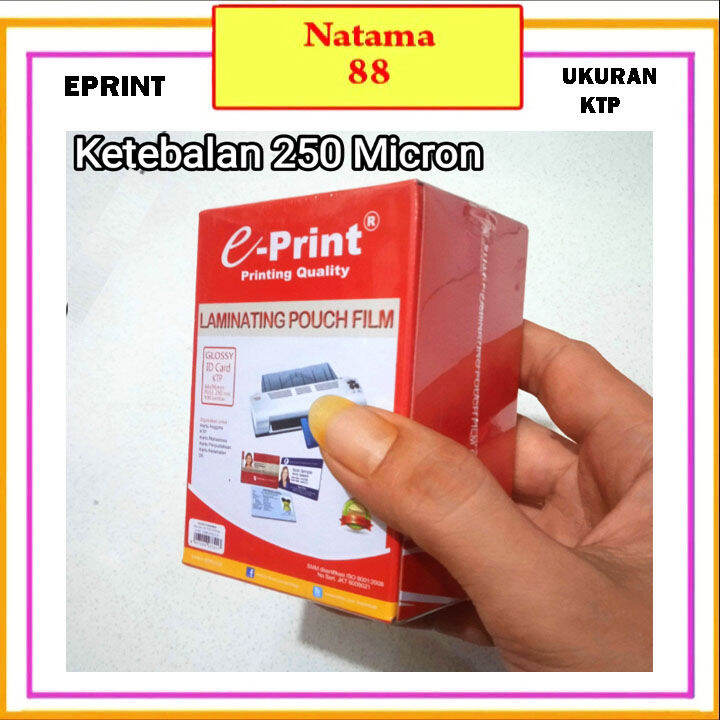 1 Pak Plastik Laminating KTP isi 100 Lembar TEBAL | Lazada Indonesia