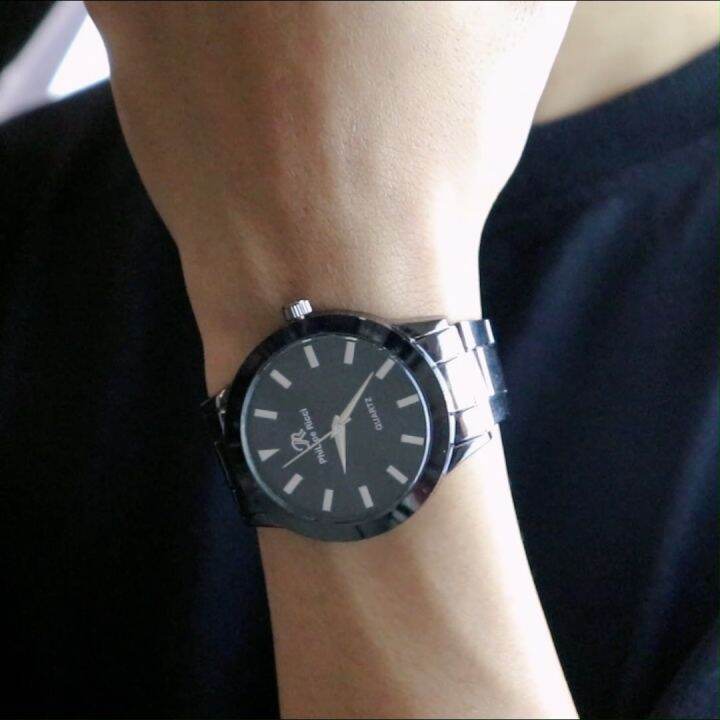 PhiLipe Ricci Jam Tangan Pria Analog Strap Rantai Besi Stainless Steel ...