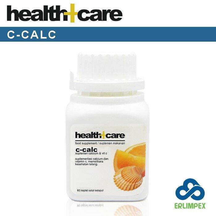 Health+Care C-Calc Suplemen Calcium + Vit C untuk Pertumbuhan Tulang ...