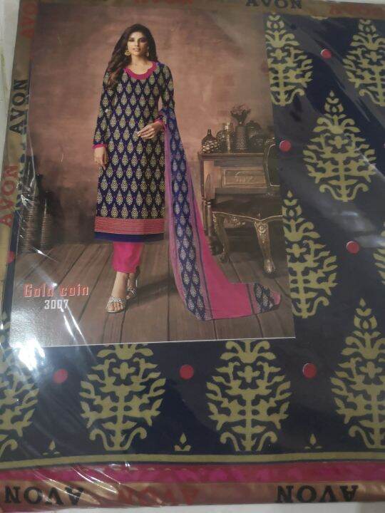 Punjabi Suit Material(Chiffon) | Lazada