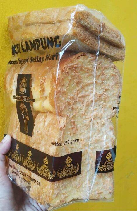 Roti kering (ROKER) Lampung Monica & Loren 250gram Rasa Keju | Lazada ...