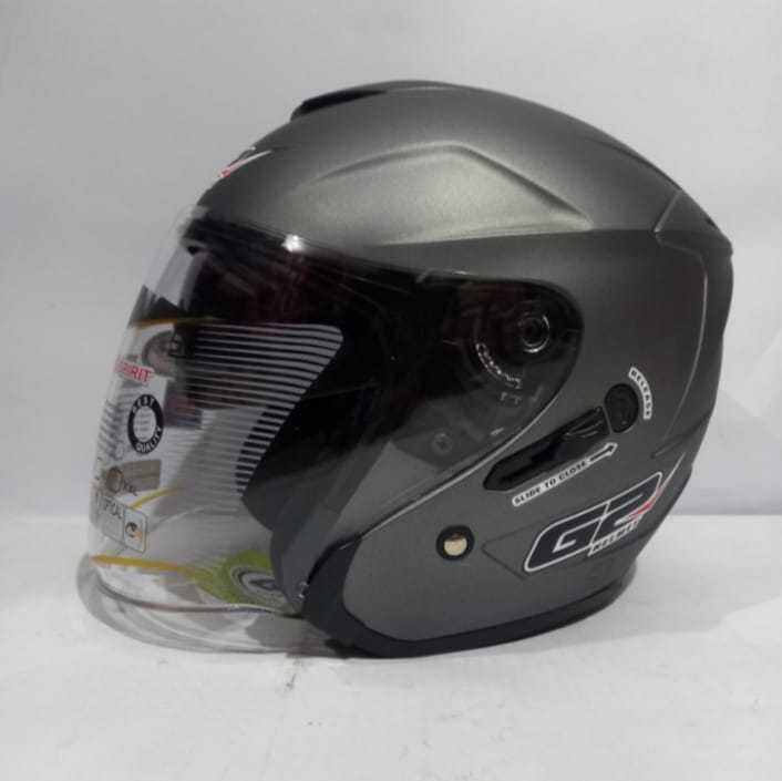 Helm G2 Optimax Solid Doff Double Visor Original G2 Free Box SNI 2 ...