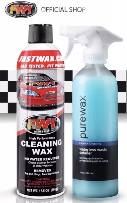 FW1 Cleaning Wax แถมฟรี PureWax Waterless Wash / Detailer 1 ขวด ...