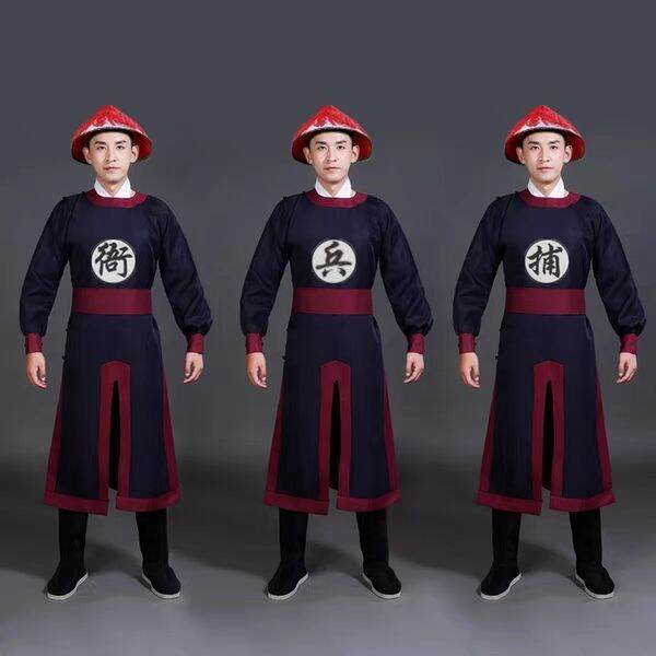 Ancient Costume of Officers and Soldiers in Qing Dynasty, Adult ...