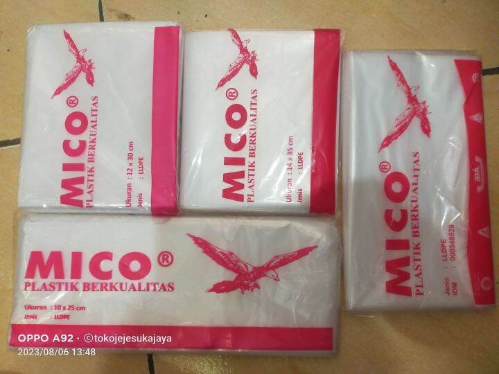 PLASTIK PE MICO UKURAN 10 X25/12 X30 /14X35/20X40 | Lazada Indonesia