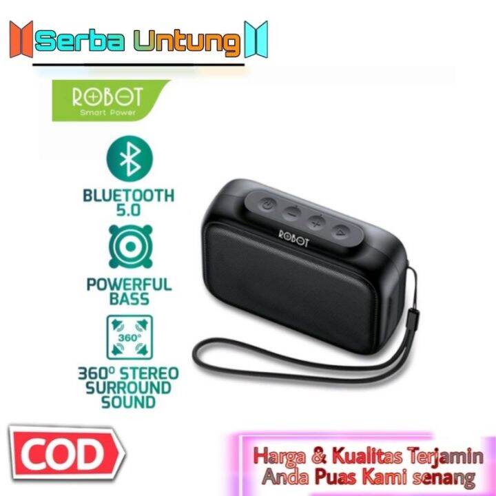 Speaker Bluetooth Robot RB100 Original Powerful Bass Surround Sound ...