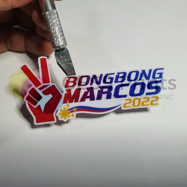 BBM Bongbong Marcos 2022 3x3in Waterproof Sticker - Kiss Cut (3D ...