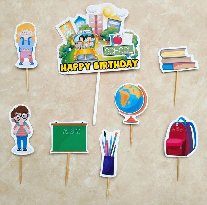 topper tusukan hiasan kue cake nasi tumpeng ulang tahun happy birthday ...