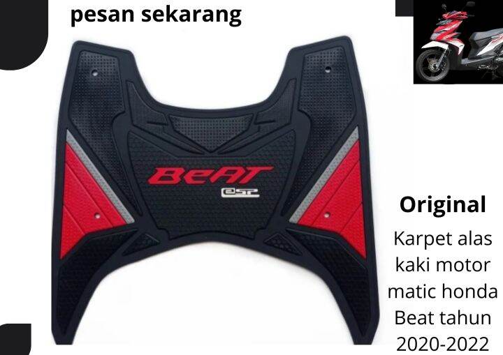 KARPET PIJAKAN ALAS KAKI ORIGINAL MOTOR MATIC BEAT 2020-2022 | Lazada ...