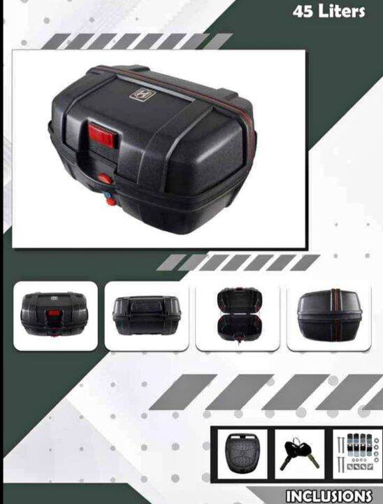Top box 45 liters with back rest | Lazada PH