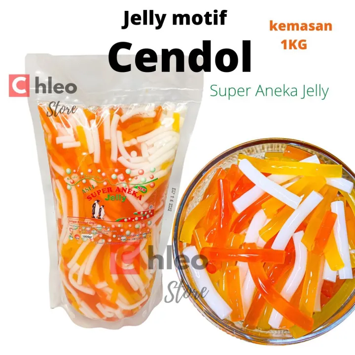 Jelly cendol pelangi 1000 gram / cendol pelangi 1000 gram | Lazada ...