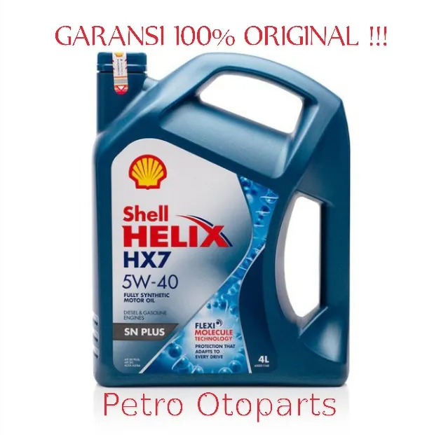 Shell Helix HX7 5W-40 4L FULLY SYNTHETIC MOTOR OIL SN PLUS DIESEL ...