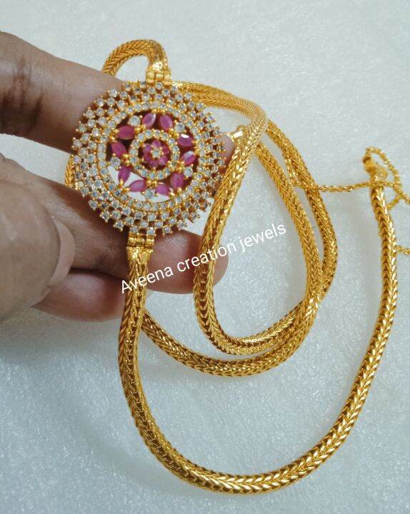 6 Pawn size pinnal thali Kodi with moggapu attach screw chain 32 inch ...