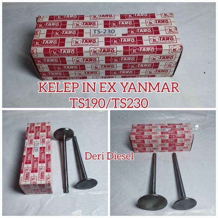 Valve in ex/kelep in ex yanmar TS190/TS230 kelep yanmar ts190/ts230 yanmar | Lazada Indonesia