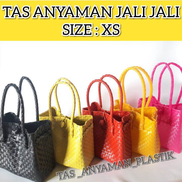 Tas Anyaman Jali Tali Panjang Wanita Super Premium Anyam Jali Plastik ...