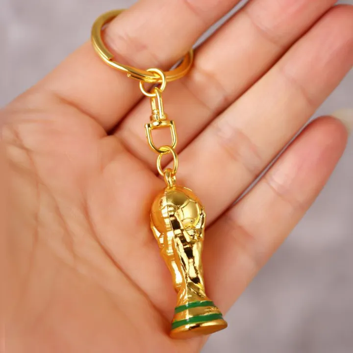 [YWYK] 2022กาตาร์ World Cup Trophy Shaped Pendant Keychain Football ...