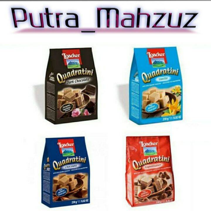 Loacker Quadratini 125gr - [ 1 Pcs ] 4 Varian | Lazada Indonesia