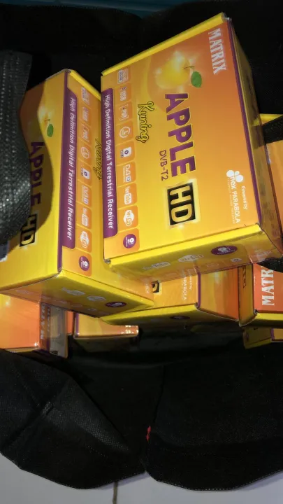 Set Top Box Matrix STB Apple Kuning DVT-T2 HD | Lazada Indonesia