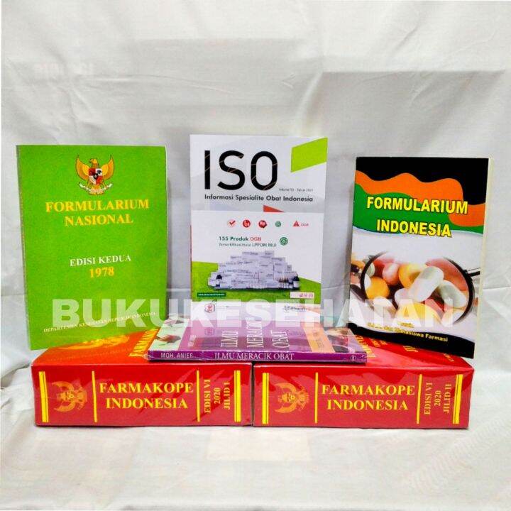 PAKET 6 BUKU Seri FARMASI, ISO VOLUME 53 ( 2021 ) , IMO, FORNAS, FOI ...