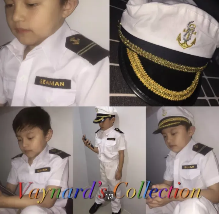 Seaman Uniform/ Costume for kids 1-12 Years Old | Lazada PH