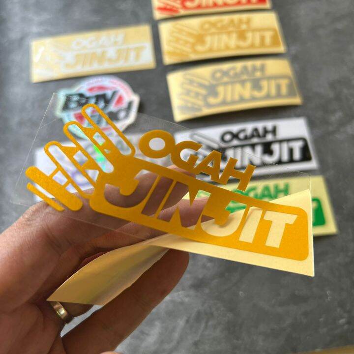 Stiker Sticker OGAH JINJIT cutting | Lazada Indonesia