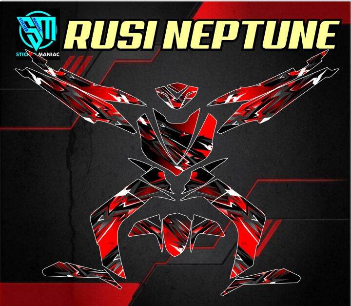 Rusi Neptune full body decals Laminated | Lazada PH