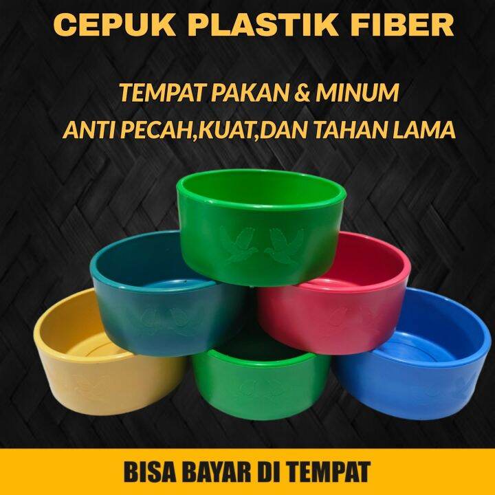 Tempat Pakan Fiber Tempat Makan & Minum Burung Merpati Fiber & Keramik ...
