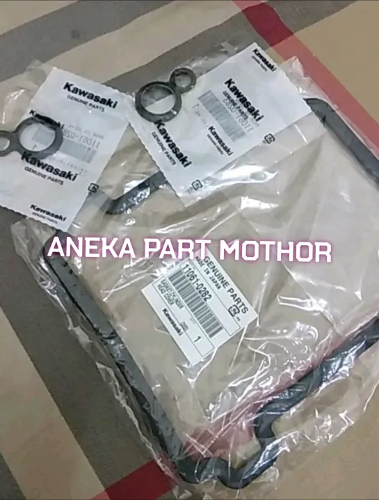 paking karet head dan paking busi Ninja 250 karbu fi original | Lazada ...