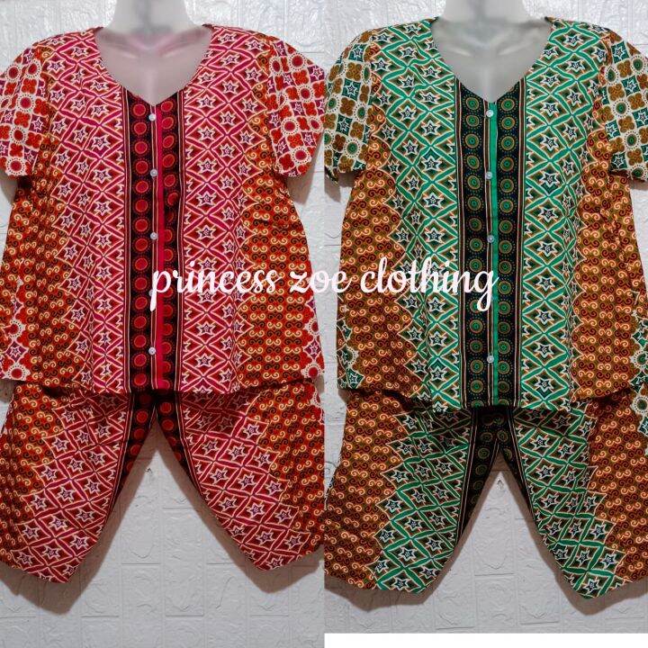 terno tokong cotton batik ( full botton size 2x 38to40 bustline ...