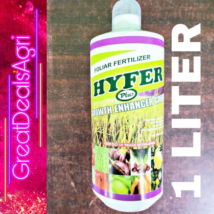 HYFER PLUS 22-11-9 GROWTH ENHANCER FOLIAR FERTILIZER (1 LITER ...