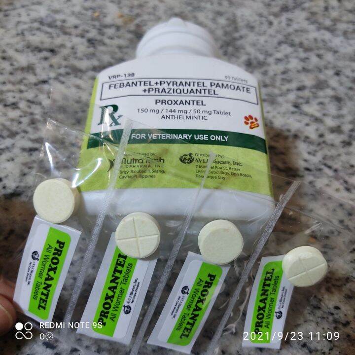 PROXANTEL dog/cat (set of 4) anthelmintic/dewormer | Lazada PH
