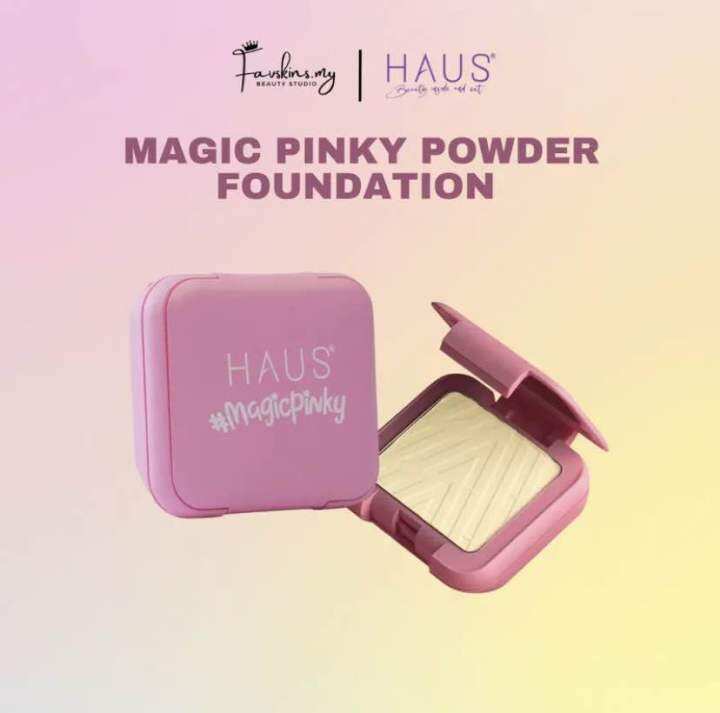 HAUS Powder Foundation Magic Pinky Micro- HAUS Cosmetics High Coverage ...