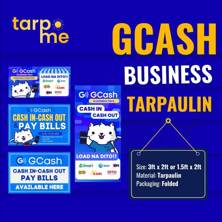 Gcash Business Tarpaulin | Lazada PH