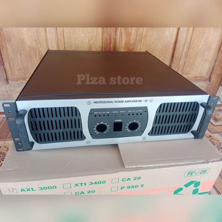 BOK POWER AMPLIFIER TIPE AXL 3000 AXL HH-12 2CHANEL UKURAN 3U BAHAN PLAT TEBAL BOX POWER AXL3000 ...