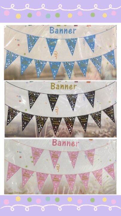 Hbd Banderitas/ buntings/birthday decorations | Lazada PH