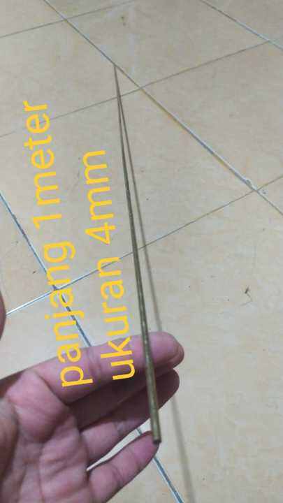 besi setik Kuningan 4mm panjang 1meter | Lazada Indonesia
