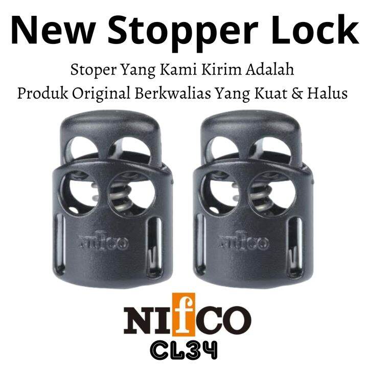 Stopper Tali Cord Lock Aksesoris Garment Pengunci Tali Nifco 01 ...