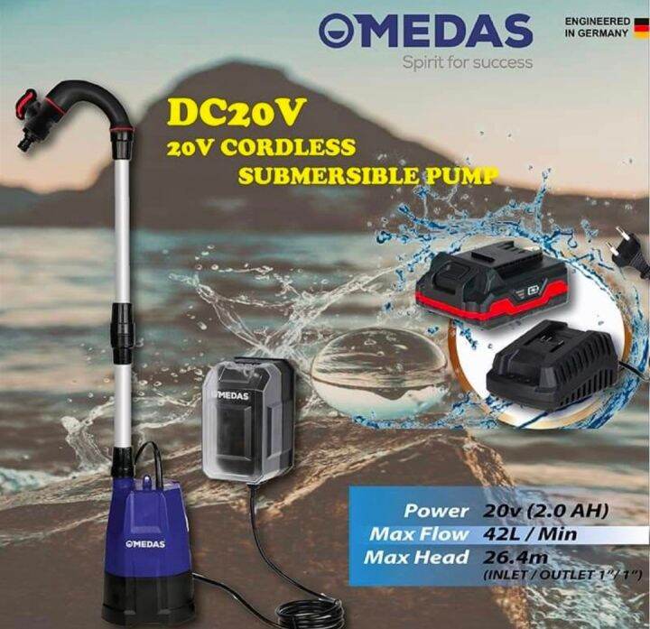 Submersible Pump Cordless submersible pump garden rain water fish pond ...