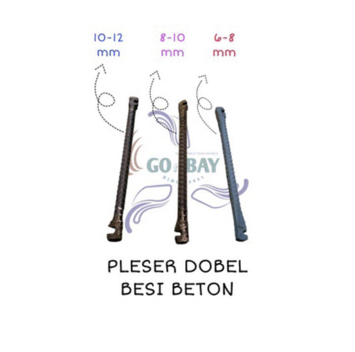 Pleser Besi Beton Ulir Dobel Gandeng Pembengkok Lubang 6, 8, 10, 12 mm ...