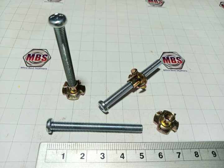 5 PCS Baut Jp M6 x 50 Galvanis Mur cakar/ Sekrup / Skrup Jp M6 x 50 / Baut speaker | Lazada ...