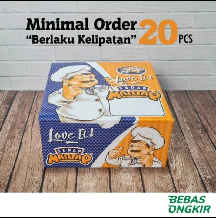 Dus box makanan Hansel / Dus box sedap mantap ukuran 15 x 15 | Lazada ...