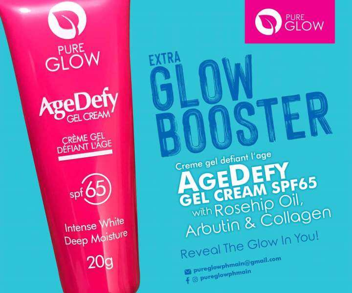 Pure Glow Age Defying Cream Moisturizer w/ SPF 65 with RANDOM FREEBIE ...