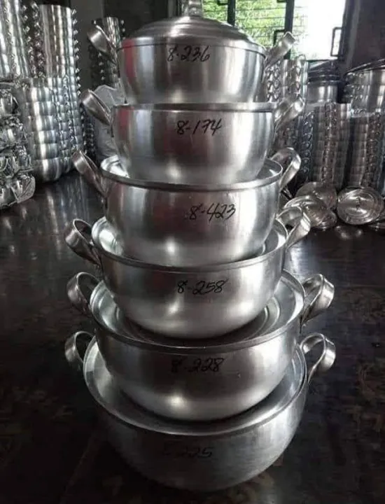 Class B handmade pinukpok kaserola casserole one set 6pcs with cover ...