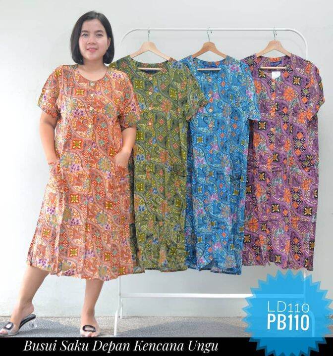 Daster Kencana Ungu Daster 01 Label Biru Original | Lazada Indonesia