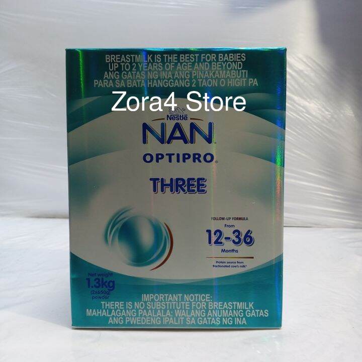 Nan Optipro Three 12-36 Months 1.3kg (2x640g powder) | Lazada PH