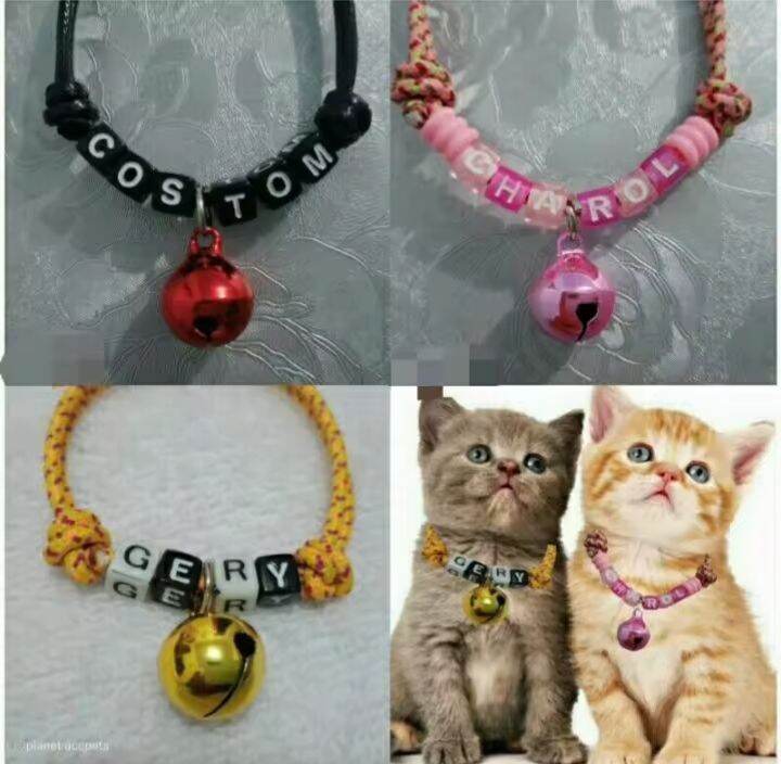 TALI KALUNG KUCING DAN LONCENG KALUNG BISA PESAN DENGAN NAMA GTATIS ...