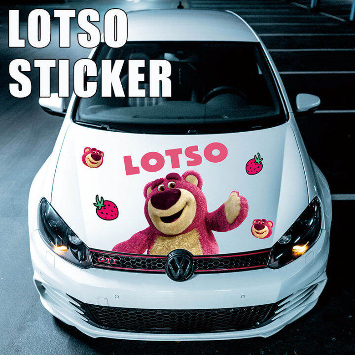 Strawberry Bear LOTSO Car Sticker Car Hood Sticker Decoration Car Body ...