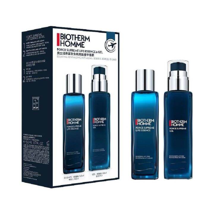 Biotherm Homme Force Supreme Anti-Aging Power Duo (ป้าย king power) เชทบำรุงผิวหน้าผู้ชาย ...