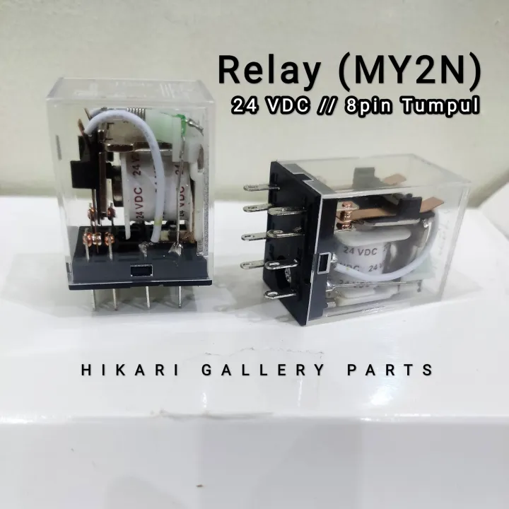 Relay MY2N 24 Volt 8pin Tumpul Zn MY2N 24V 8 pin / Relay MY2N 24Vdc 24volt 8 Pin Kaki Tumpul ...
